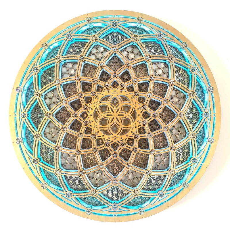 Sacred Geometry Lamp - Etsy