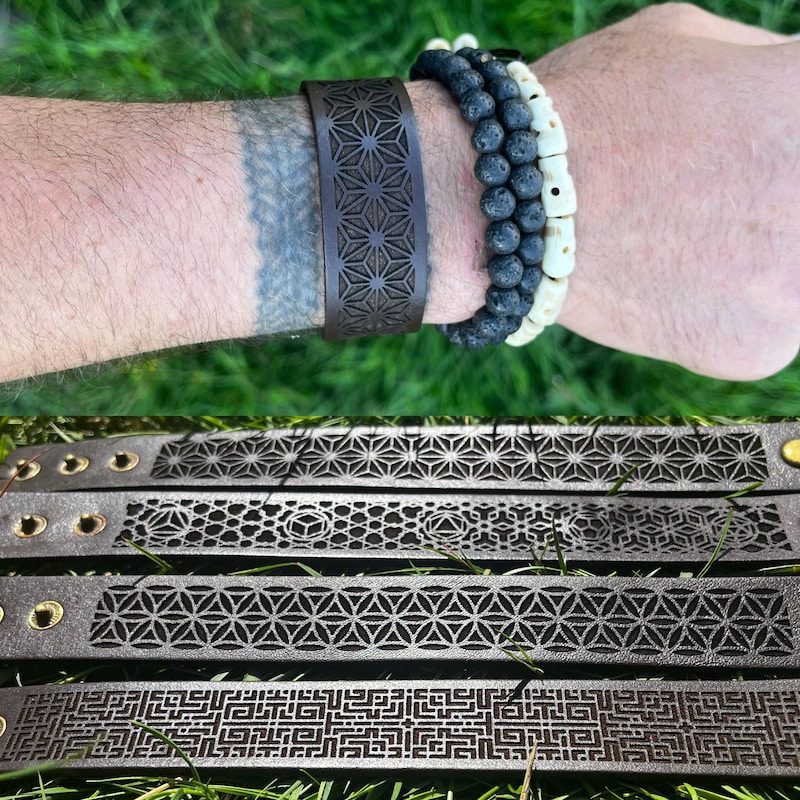 Sacred Geometry Leather - Etsy UK