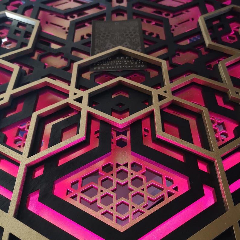 Hexstatic - Sacred Geometry - Light Sculpture - Etsy