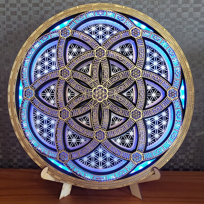 Sacred Geometry Lamp - Etsy