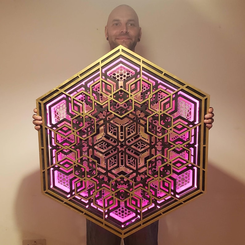 Hexstatic - Sacred Geometry - Light Sculpture - Etsy