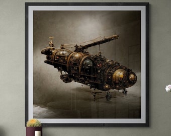 Retro Rocket Spaceship Art Print Boys Room Decor Vintage - Etsy
