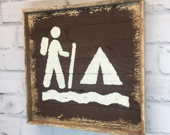 Rustic Hiking Wood Trail Marker Decor - Etsy