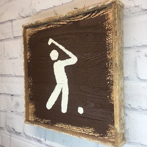 Rustic Golf Trail Marker Sign - Etsy