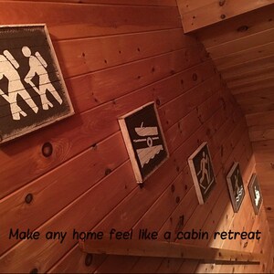 Rustic Canoe Wood Trail Marker Sign | Etsy