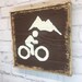 Rustic Mountain Bike Wood Trail Marker Decor - Etsy
