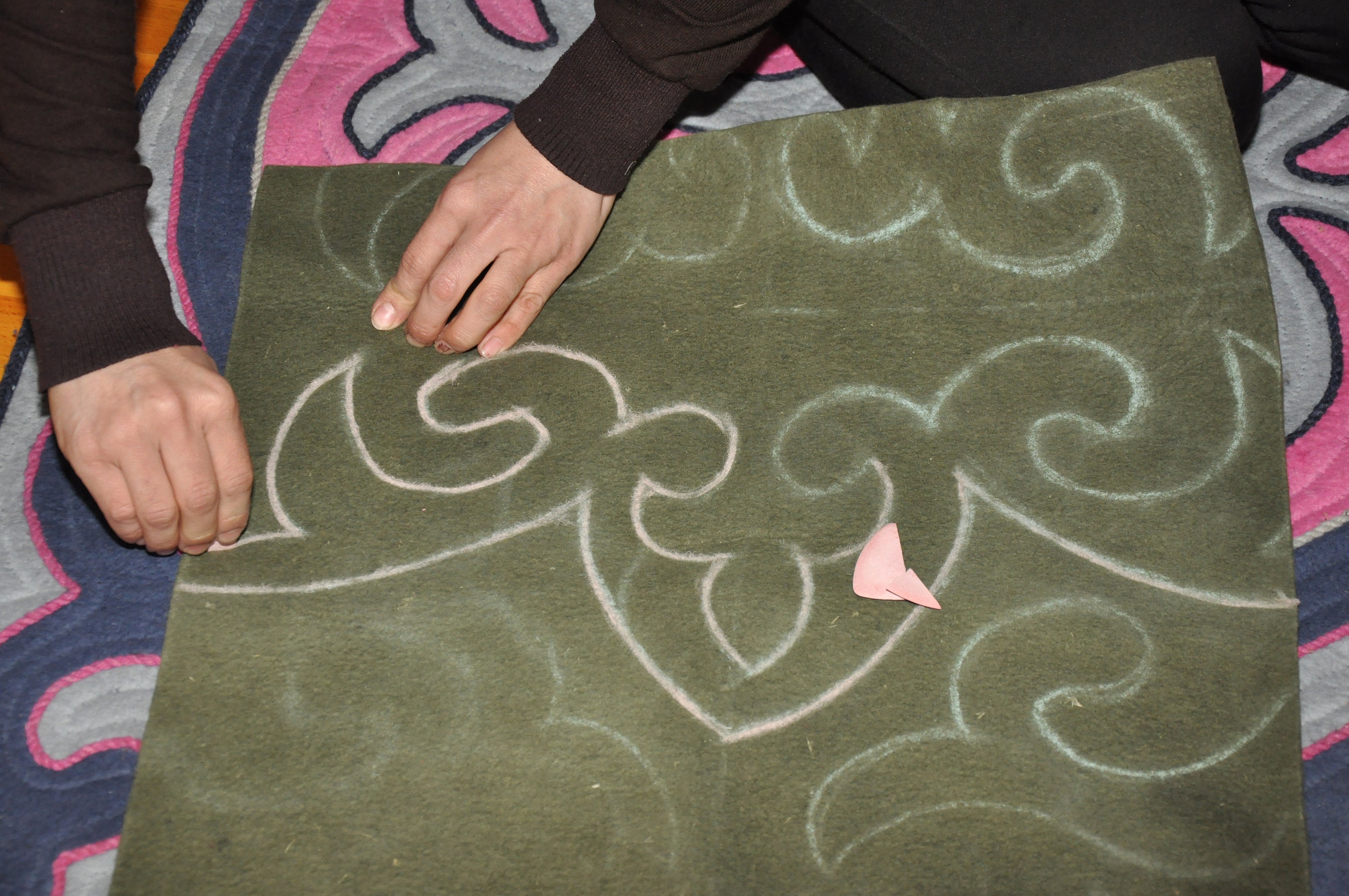 High Quality Handcrafted Shyrdak. Traditional Kyrgyz Felt Carpet 009 - Etsy