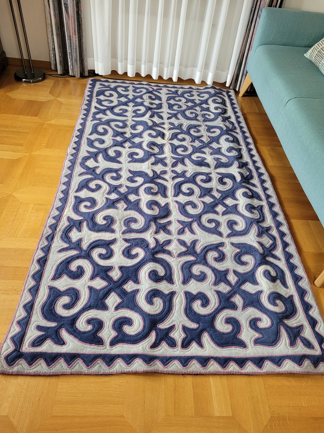 High Quality Handcrafted Shyrdak. Traditional Kyrgyz Felt Carpet 004 - Etsy