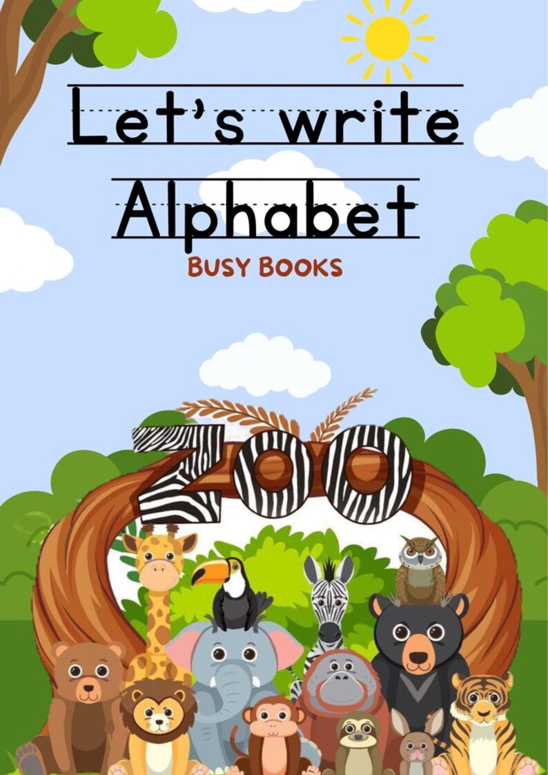 A Digital Coloring Book for Kids (alphabet Book) 27 Pages - Etsy