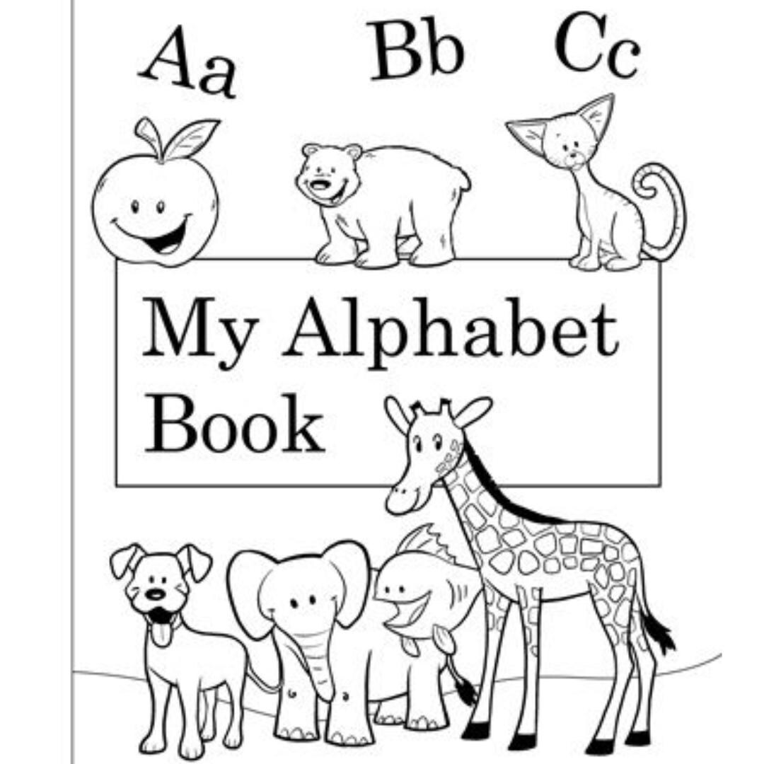 A Digital Coloring Book for Kids (alphabet Book) 27 Pages - Etsy