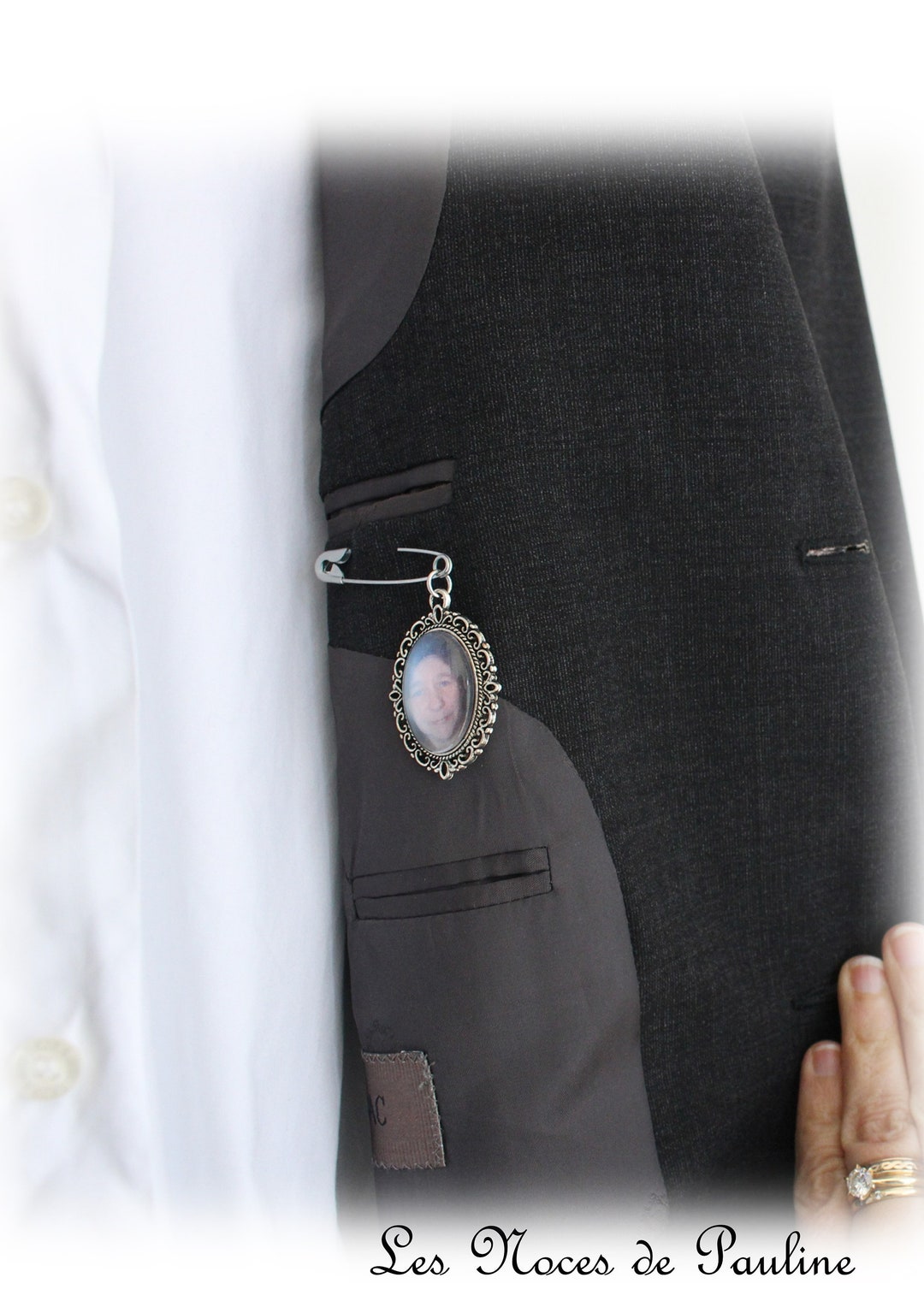 Keepsake Locket for Men JACKET, Personalized Photo Pendant, Jacket ...