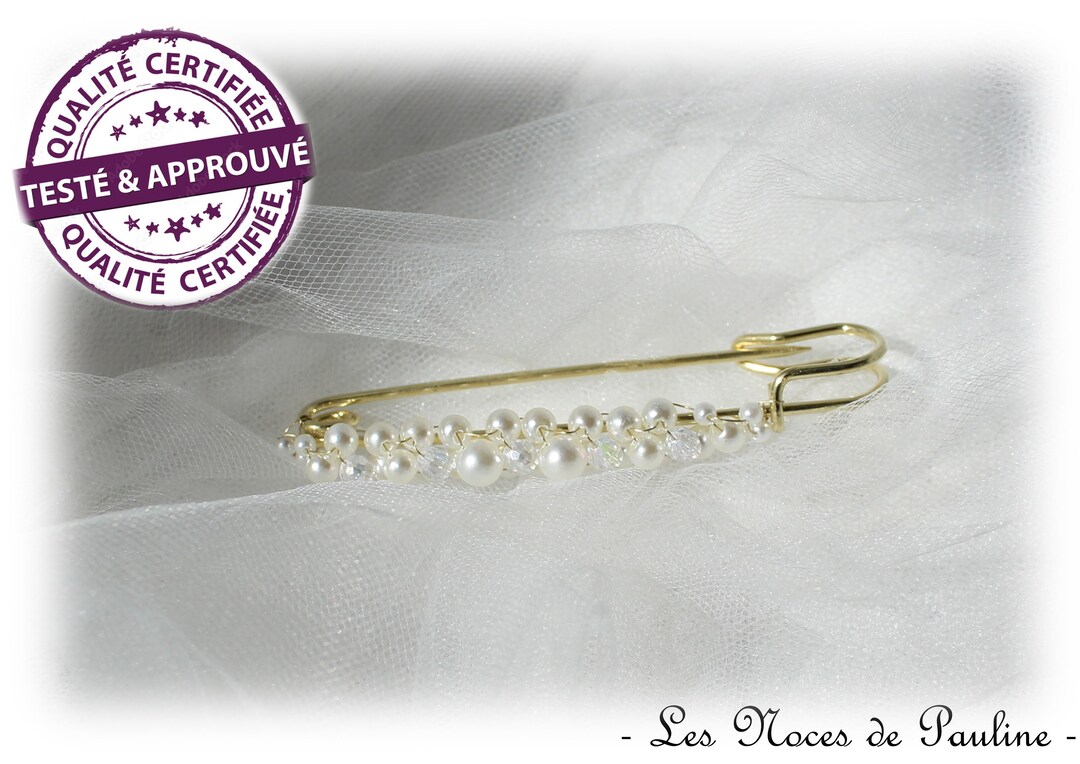 Ivory Pearl Train Attachment Crystal Cluster, Pearl Brooch, Wedding ...