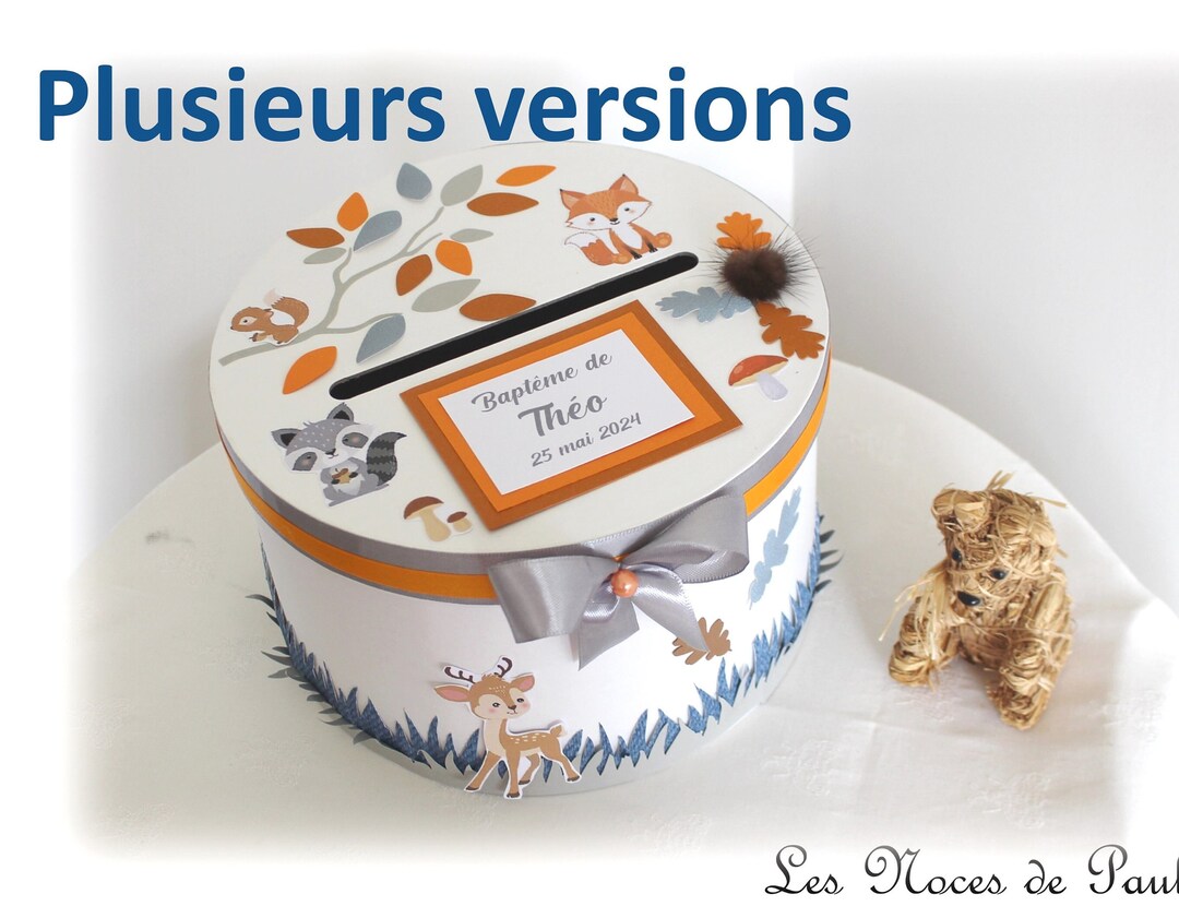 Forest Animal Baptism Urn, Fox, Personalized Urn - Etsy