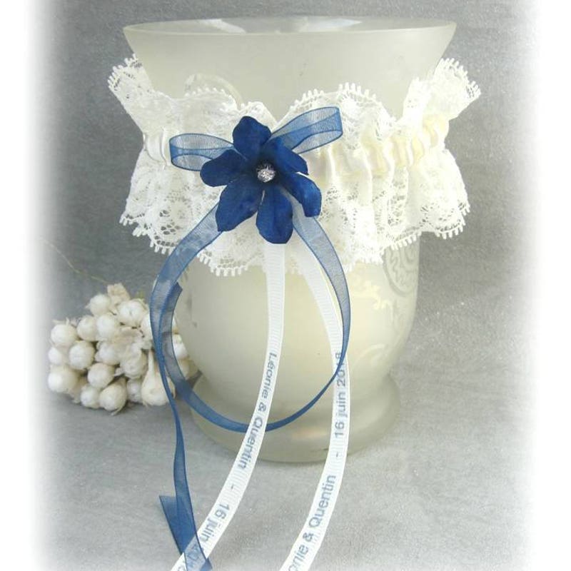 Dark Blue Garter - Etsy