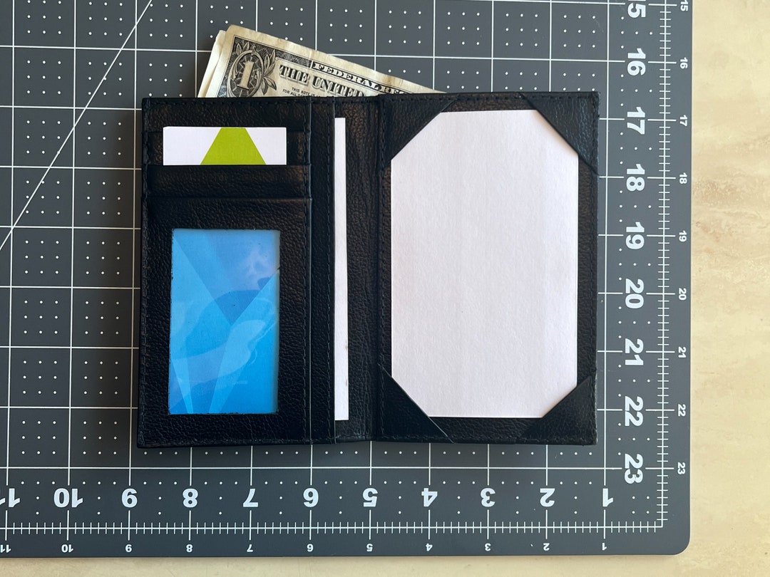 Index Card Holder Booklet Wallet - Padfolio Jotter W/o Pen Holder ...