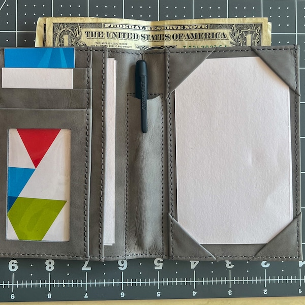 Notepad Wallet - Etsy
