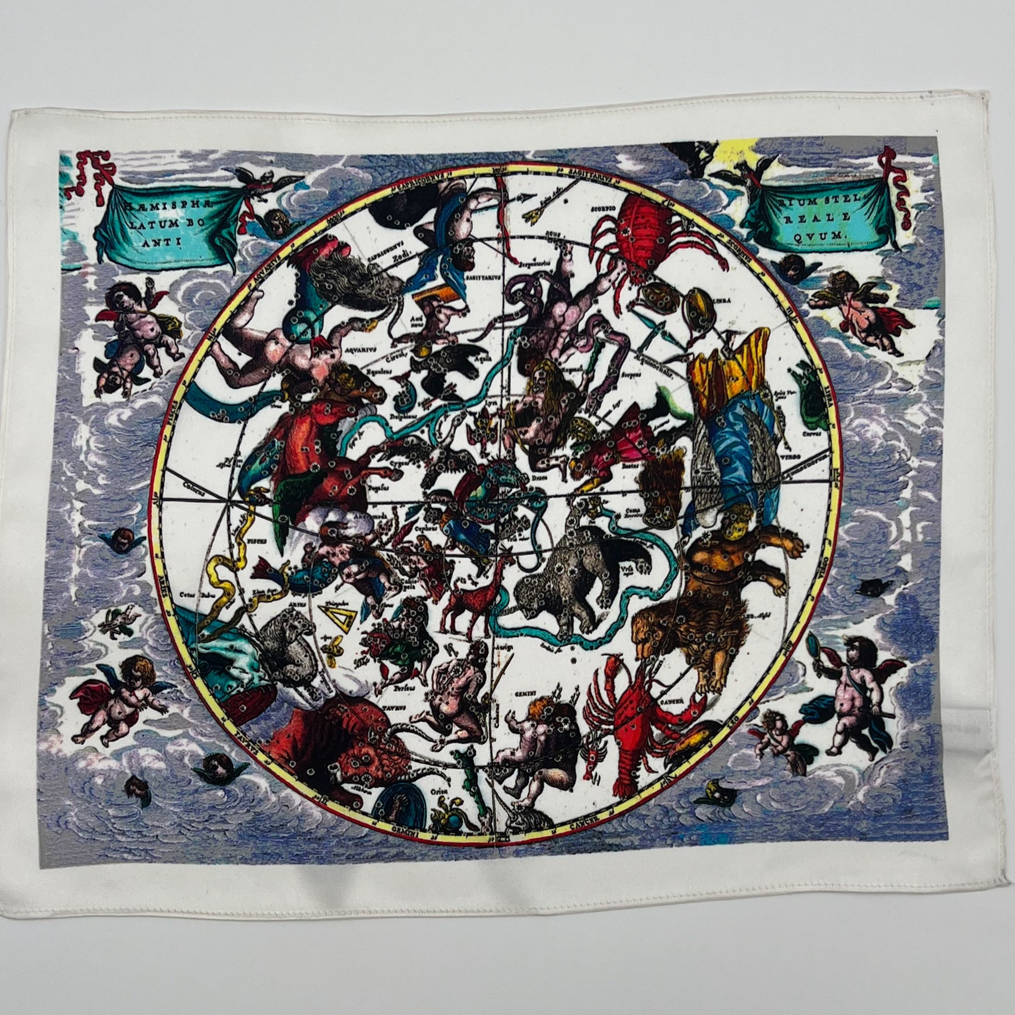Pocket Square - Celestial Chart From Cellarius Star Atlas 1660 ...