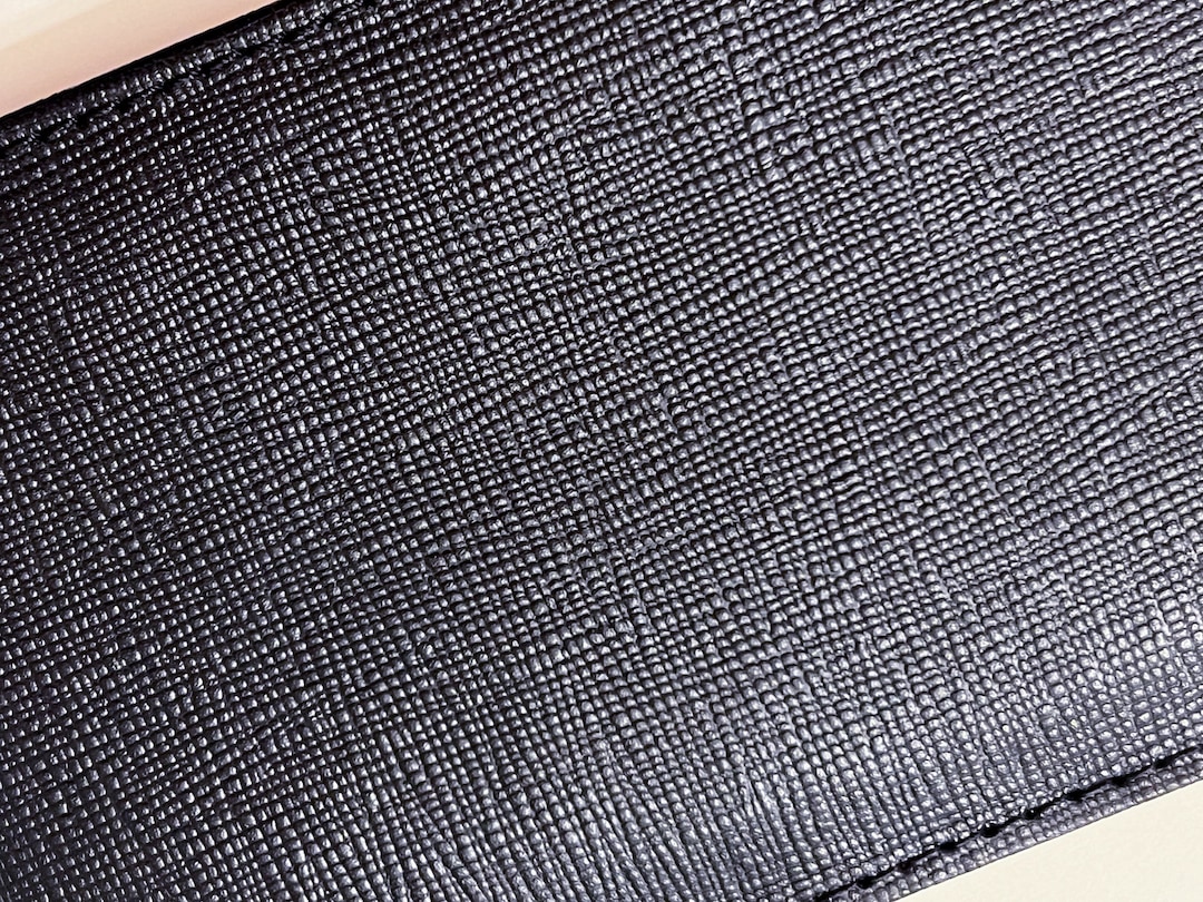 SAFFIANO BLACK JOTTER - Black Calfskin Leather - Slim Pocket Notepad ...