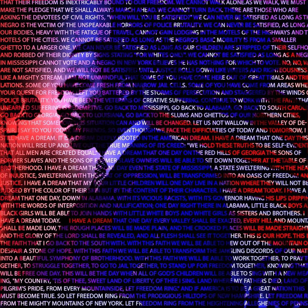 MLK Pocket Square SILK MLK Scarf, Martin Luther King Jr Handkerchief ...