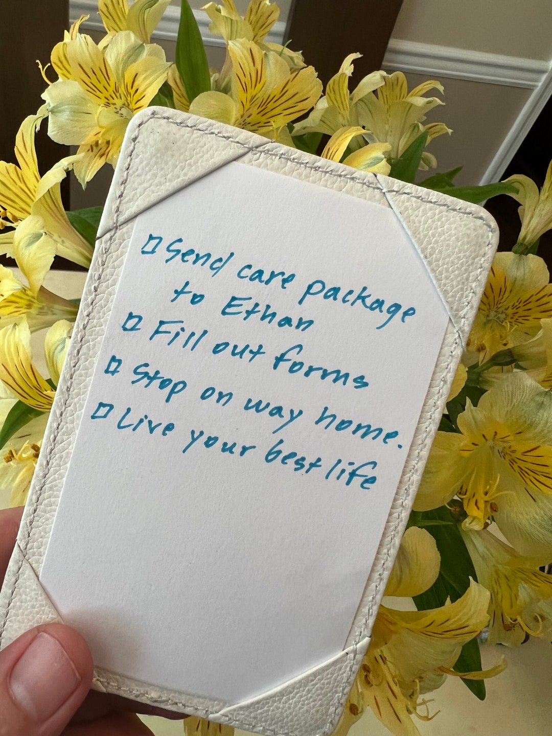 Jotter - White 100% Full Grain Leather - Slim Pocket Notepad for 3x5 ...