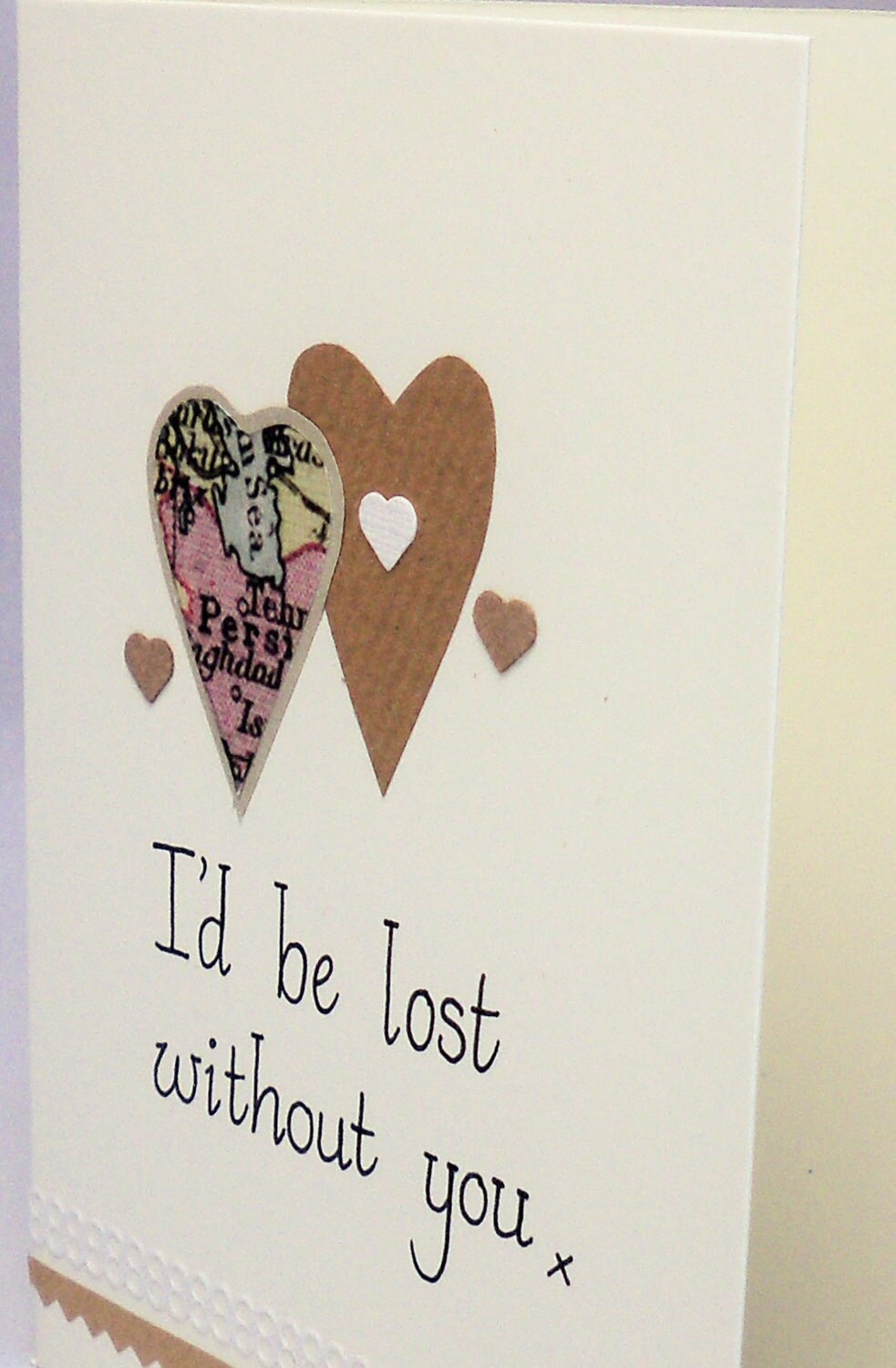 Love Card I'd Be Lost Without You Anniversary Card - Etsy