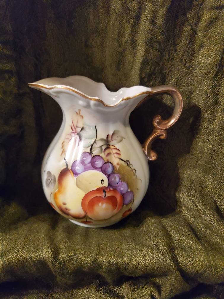 Vintage Lefton China Pitcher,lefton China,vintage Flower Pitcher, China ...