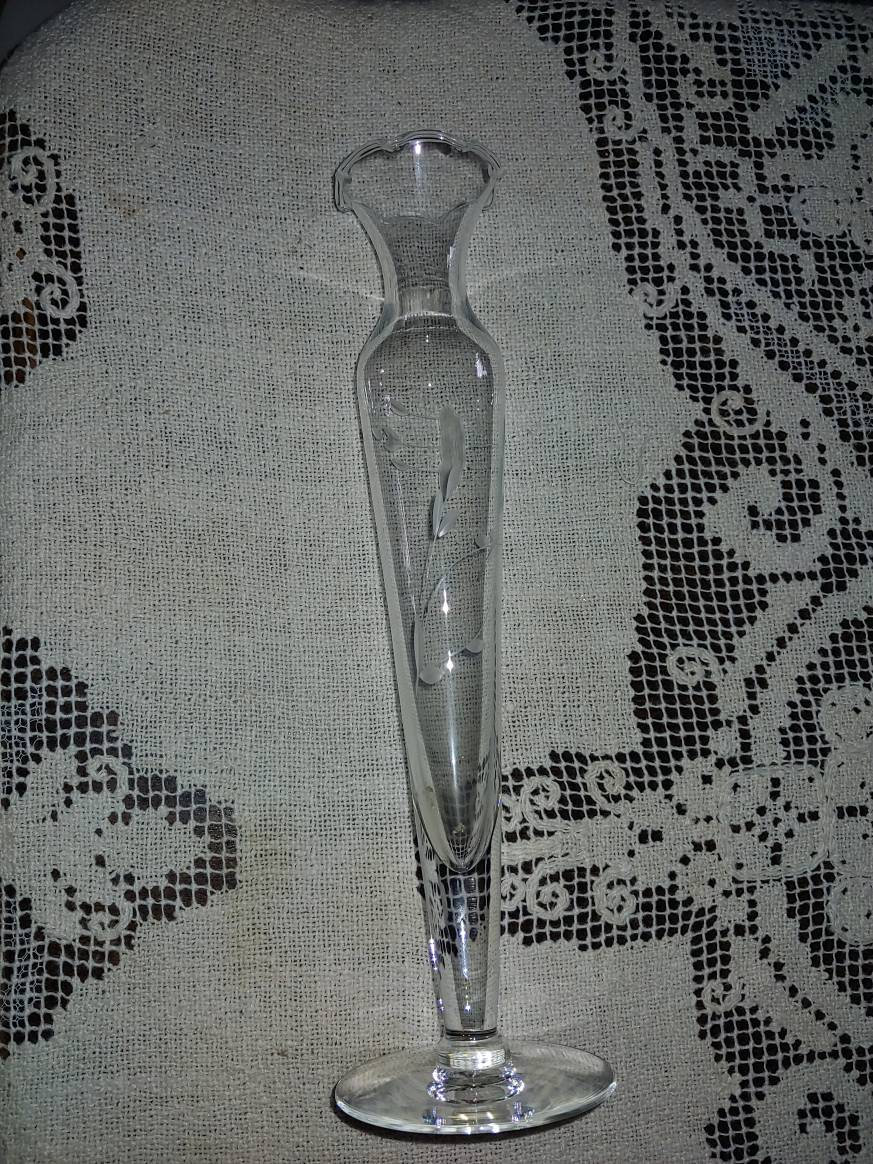 Vintage Princess House Bud Vase, Vintage Princess House Crystal Vase ...