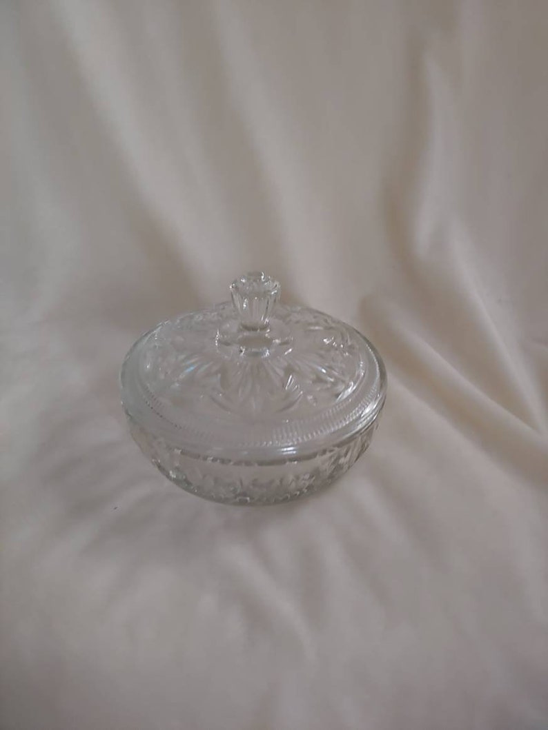 Vintage Avon Glass Covered Dish, Avon Glass Dish, - Etsy