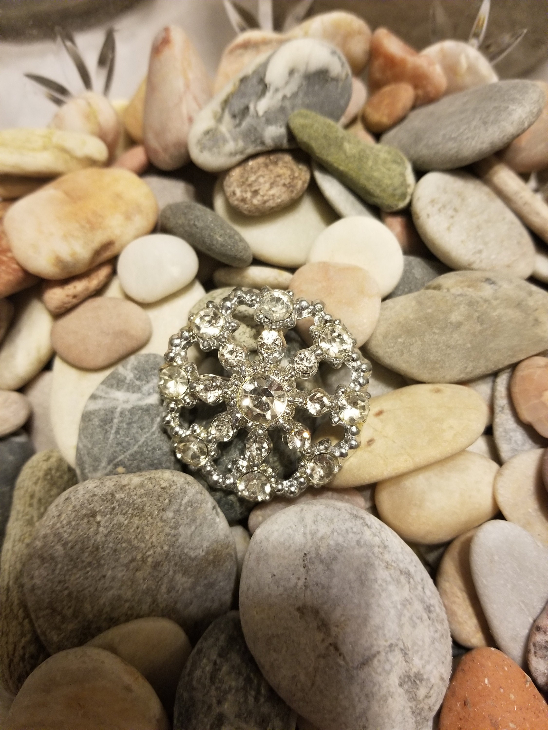 Vintage Crystal Pin/brooch - Etsy