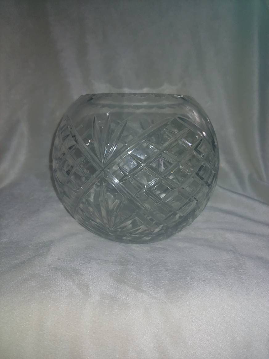 Vintage Crystal Fish Bowl, Crystal Bowl, Vintage Crystal Bowl - Etsy
