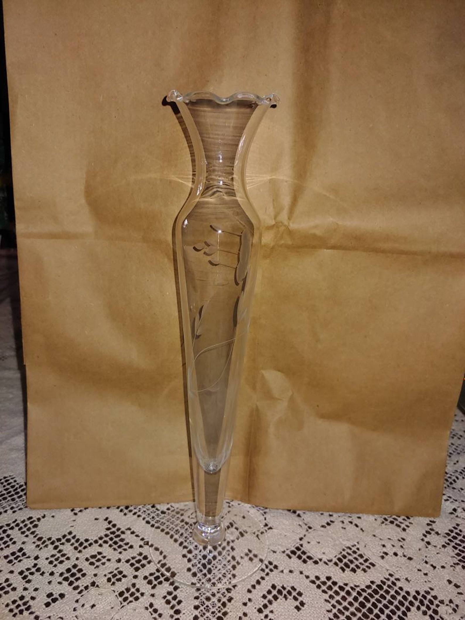 Vintage Princess House Bud Vase, Vintage Princess House Crystal Vase ...