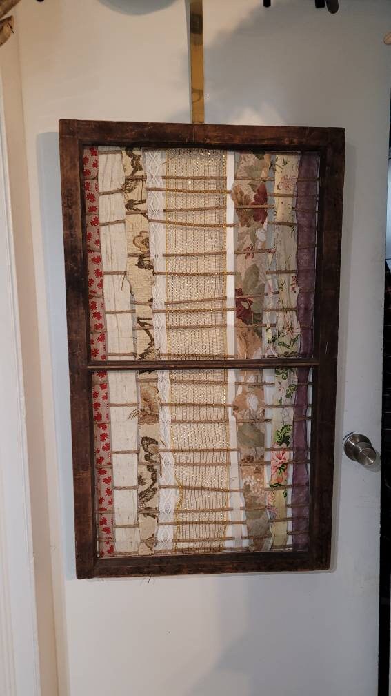 Large Rag Art Piece, Rag Art, Large Art Piece, Rag Art Piece. Vintage ...