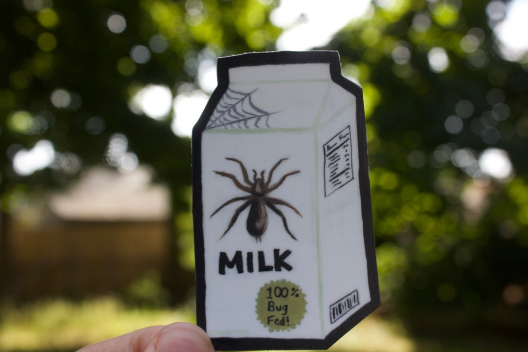 Spider Milk Halloween Sticker Laptop Decal Waterproof Water Bottle ...