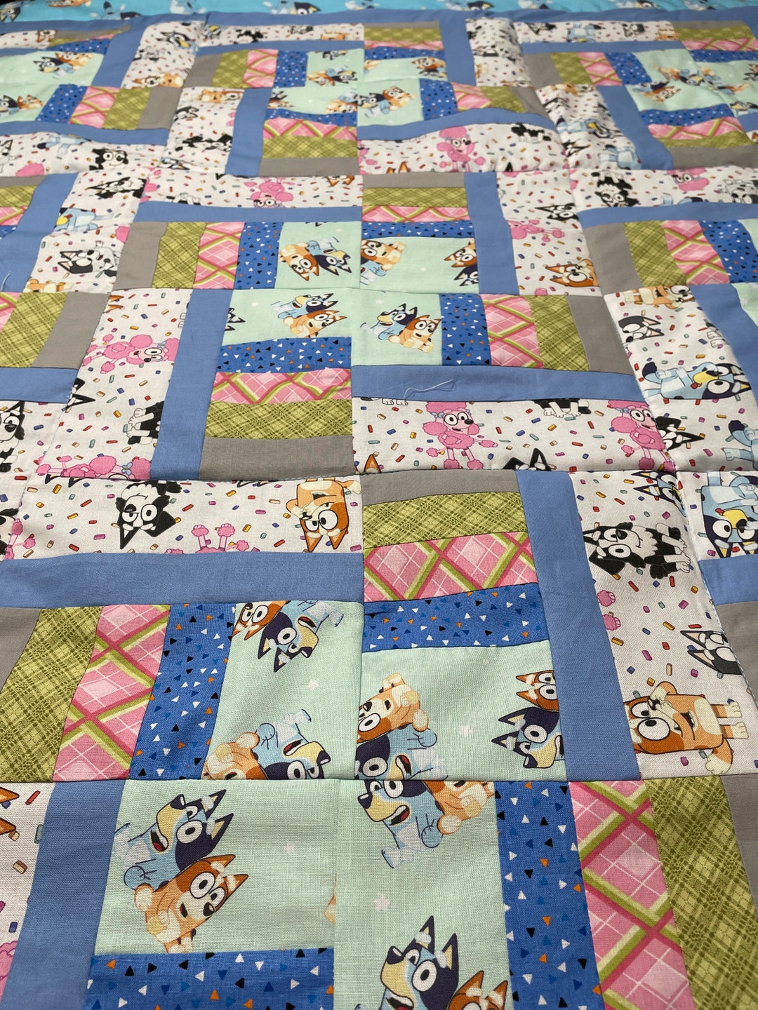 Bluey and Bingo Quilt - Etsy UK