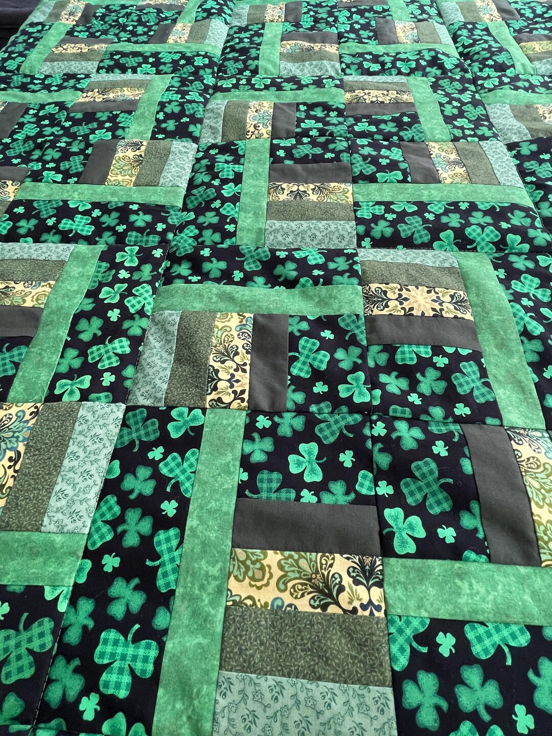 Happy St Patricks Day Quilt - Etsy