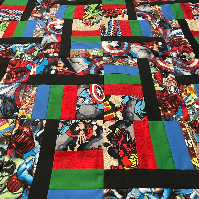 Superhero Quilt - Etsy
