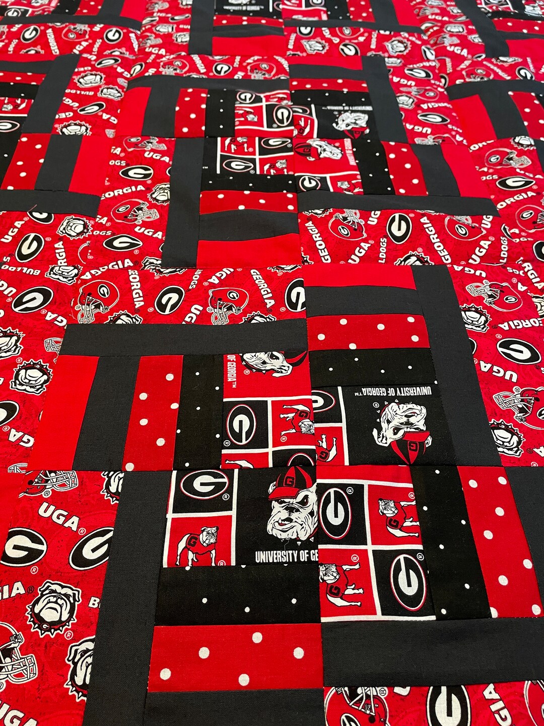University of Georgia Bulldogs Quilt - Etsy