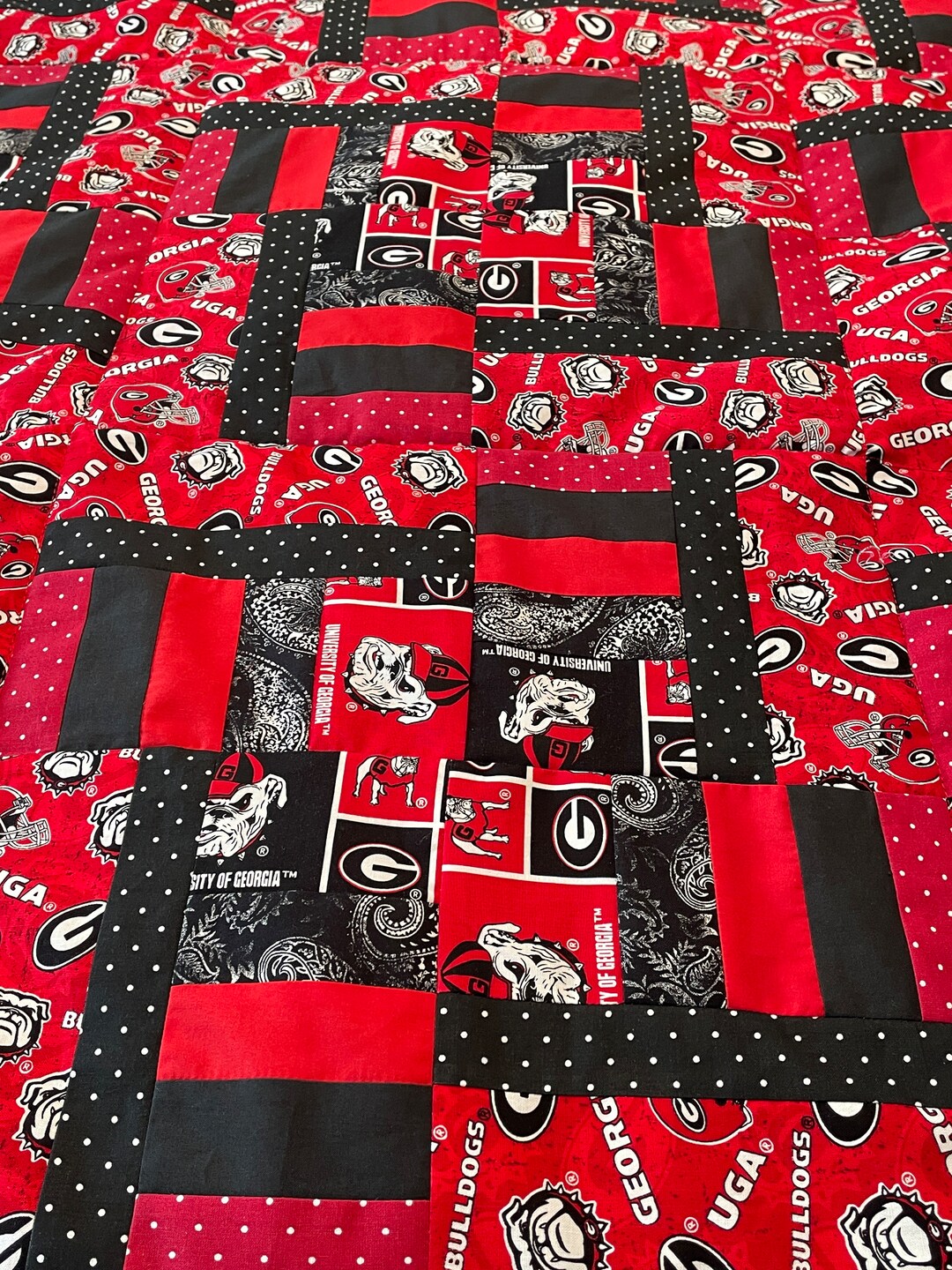 University of Georgia Bulldogs Quilt - Etsy