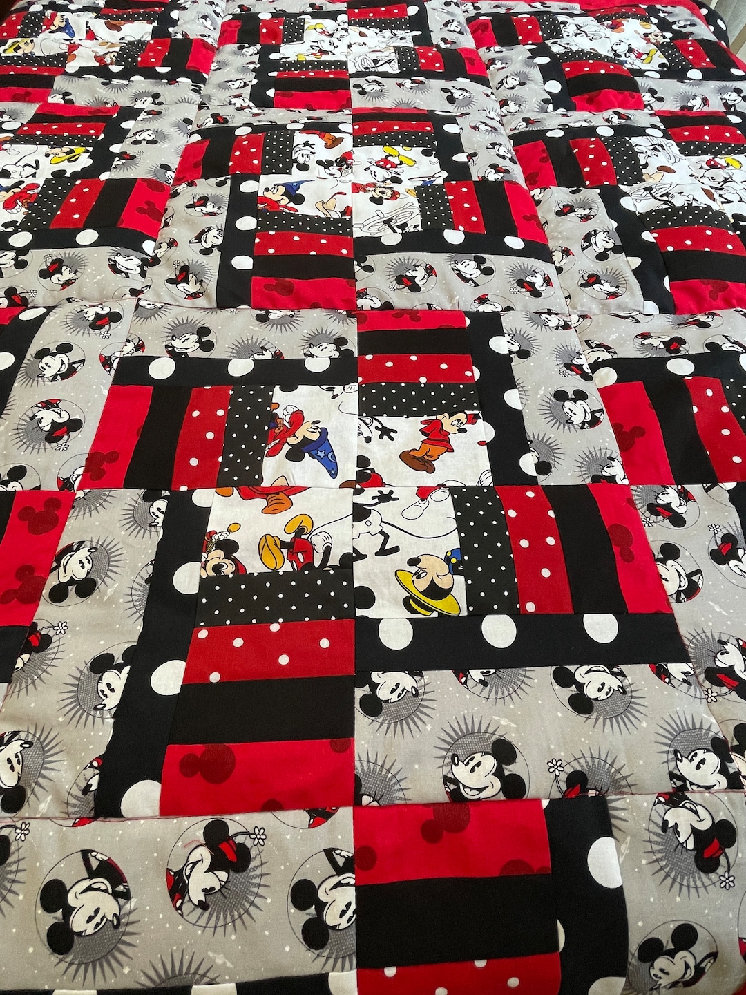 Disney Mickey Mouse Themed Quilt - Etsy