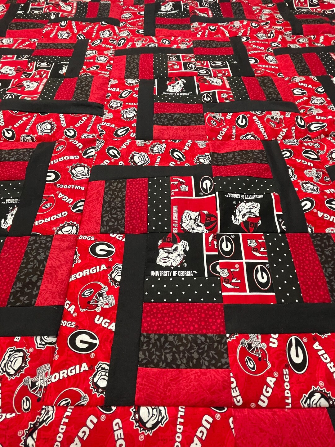 University of Georgia Bulldogs Quilt - Etsy