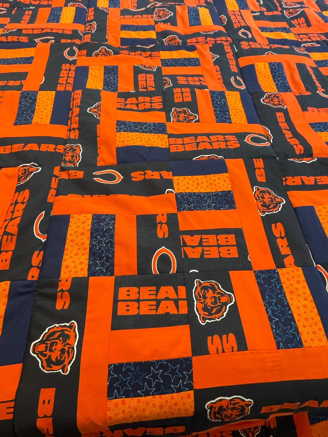 Chicago Bears Quilt - Etsy