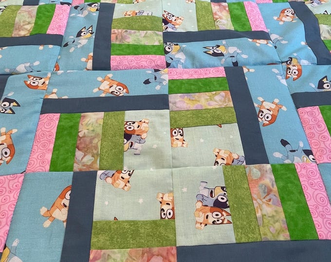 Bluey and Bingo Themed Quilt - Etsy Canada