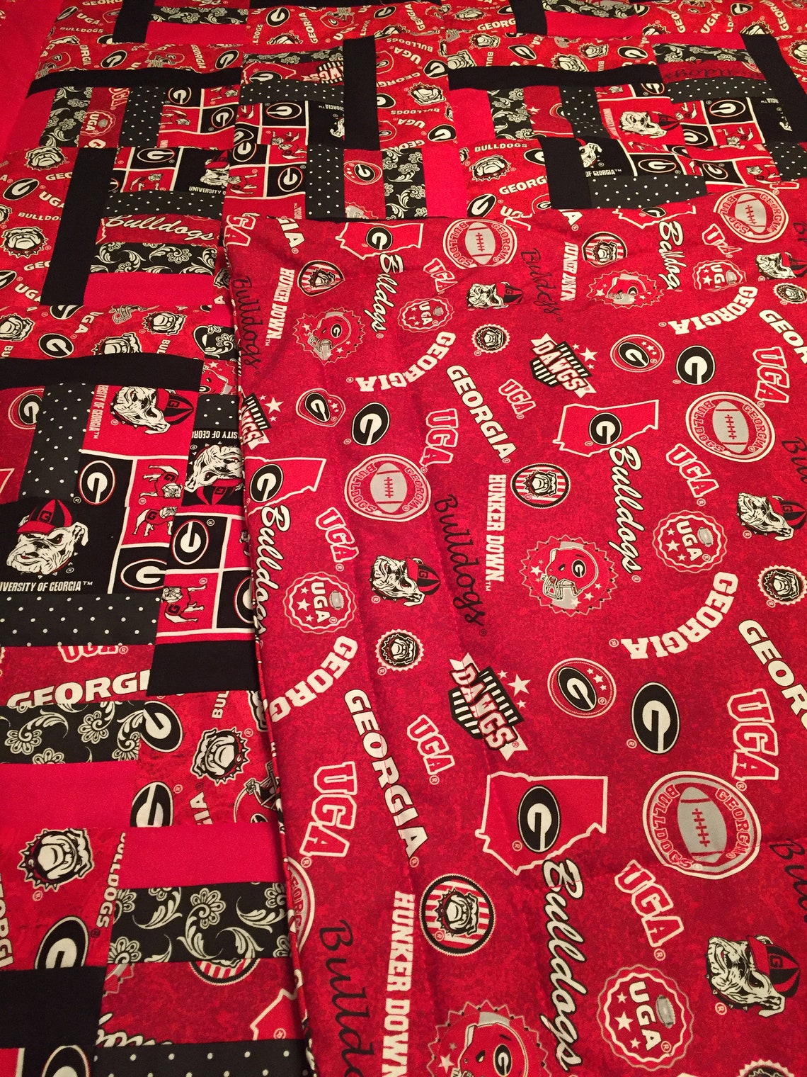 University of Georgia Bulldogs Quilt | Etsy