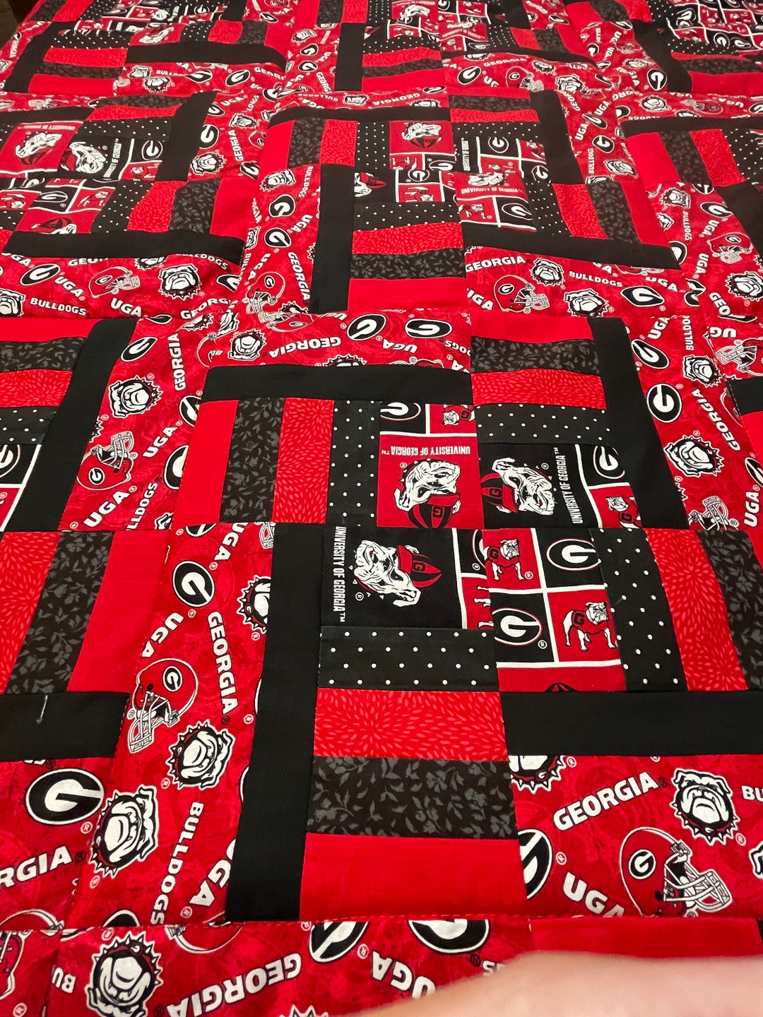 University of Georgia Bulldogs Quilt - Etsy