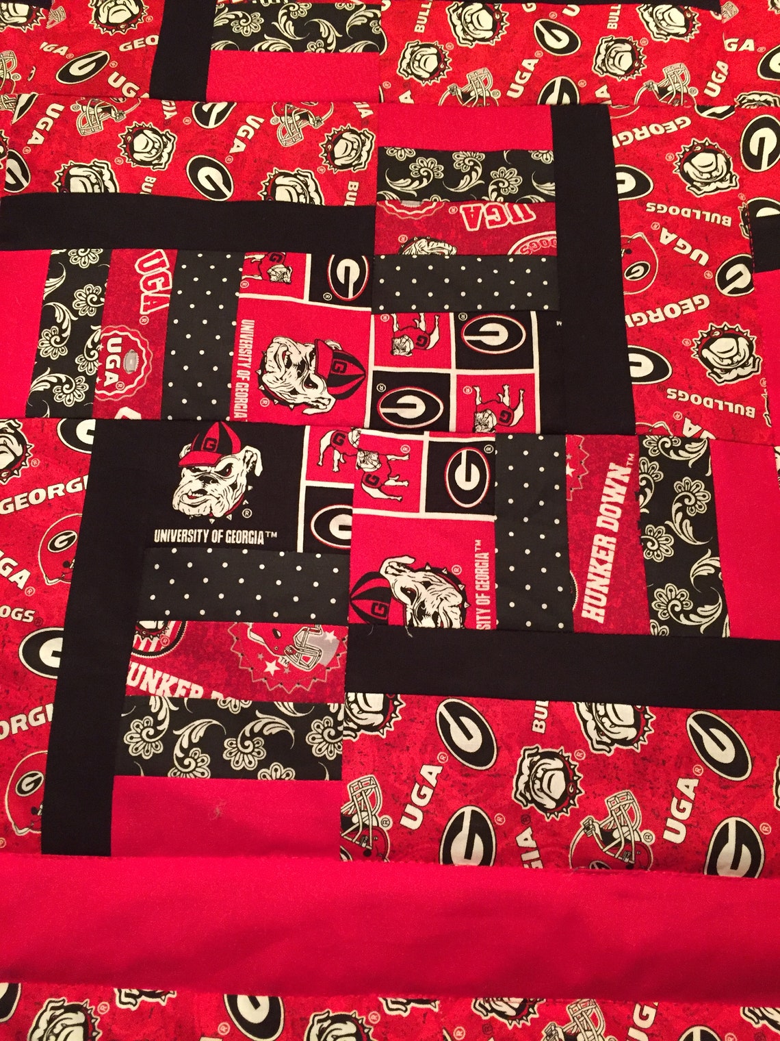 University of Georgia Bulldogs Quilt | Etsy