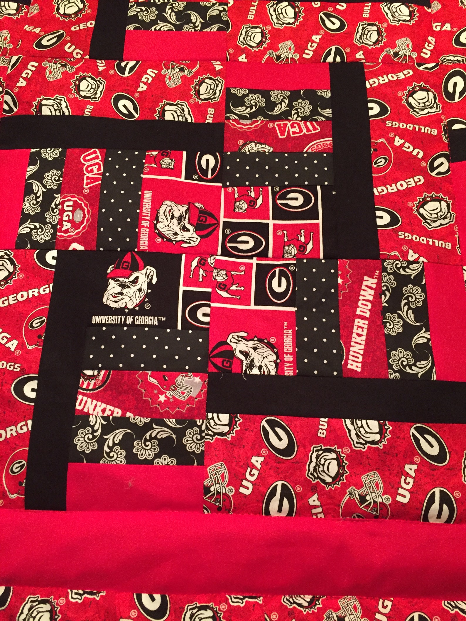 University of Georgia Bulldogs Quilt | Etsy