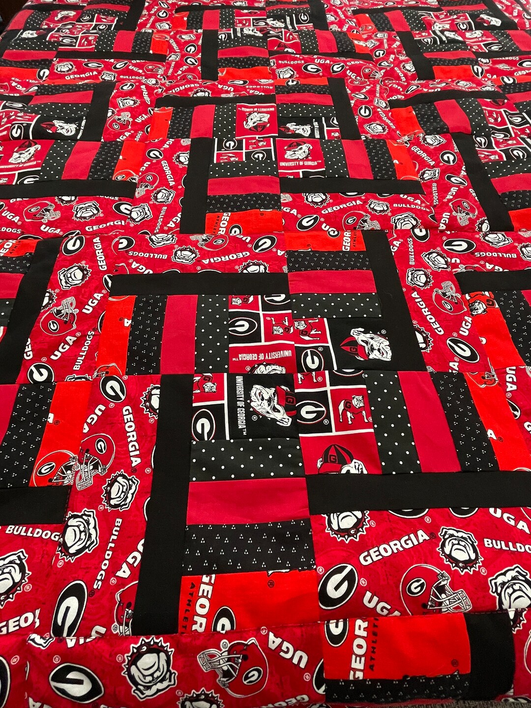 University of Georgia Bulldogs Quilt - Etsy