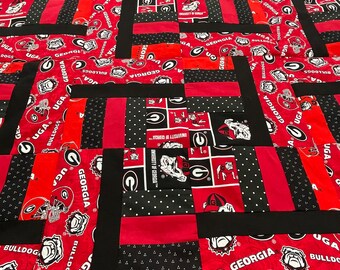 University of Georgia Collegiate Quilt - Etsy