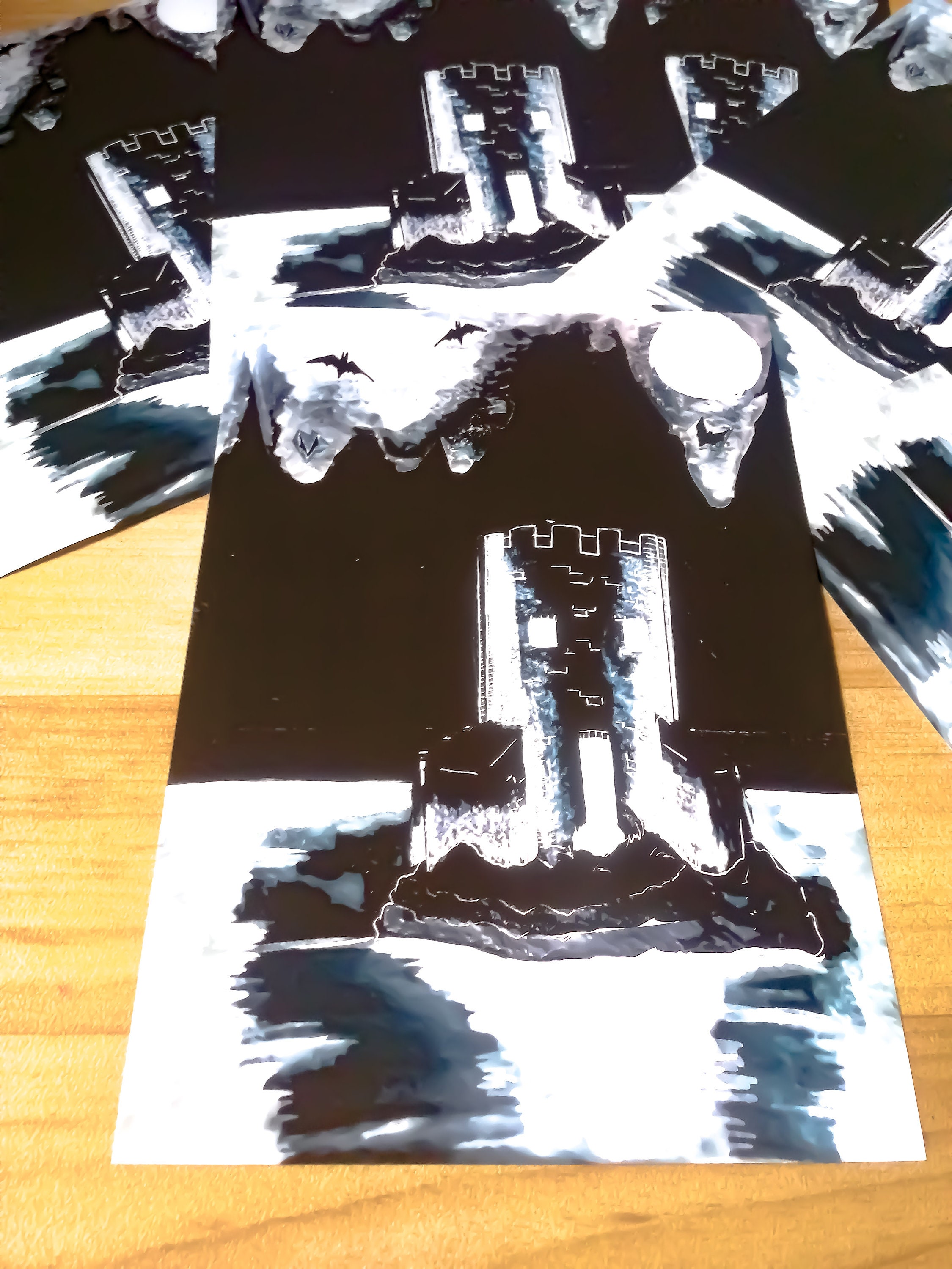 Original A4 Gothic Horror Medieval Castle Poster Hallow - Etsy UK