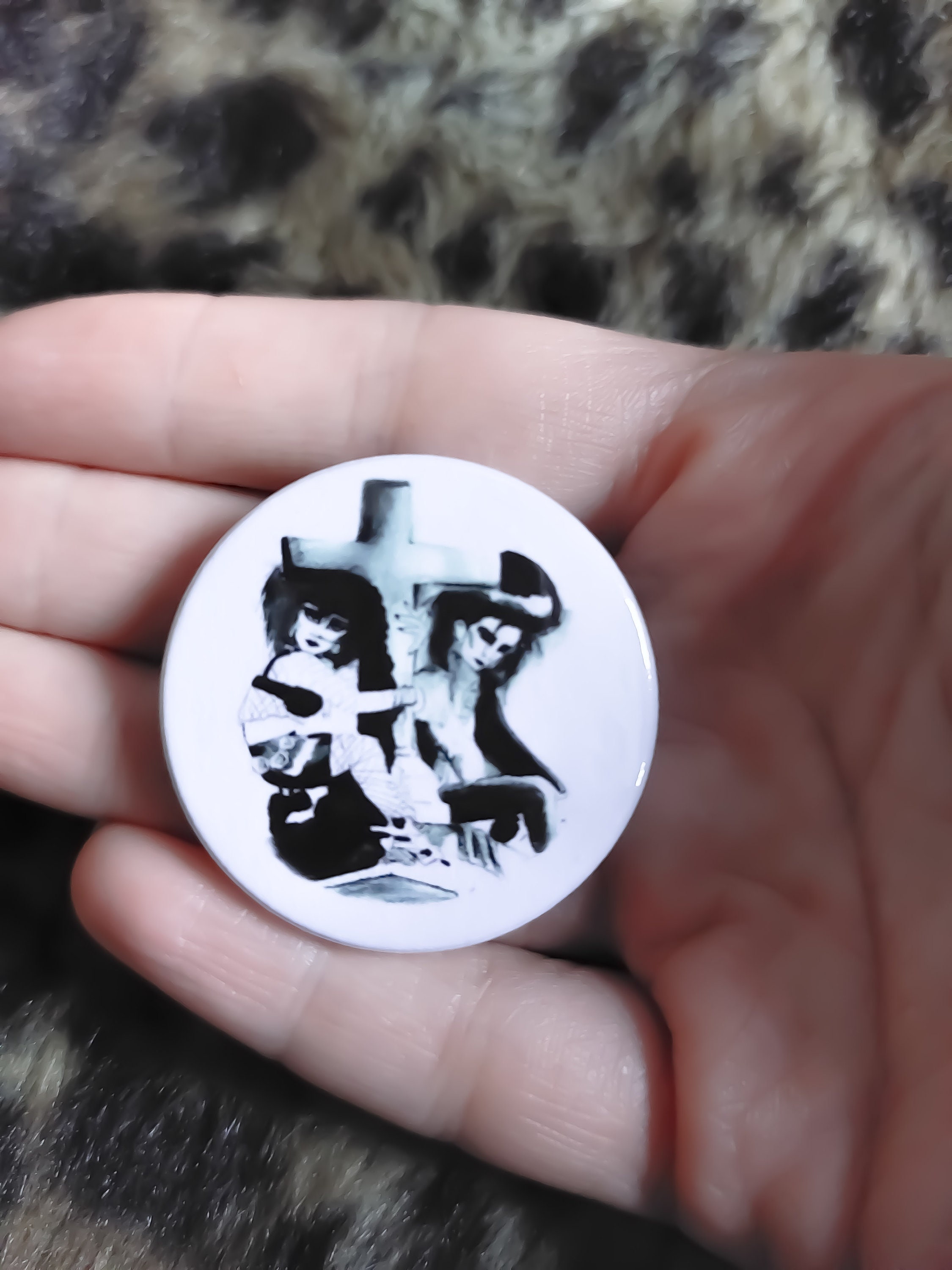 38 Mm Goth Pin Button Badges Cemetery Bats Series Trad Goth Gothic Rock ...